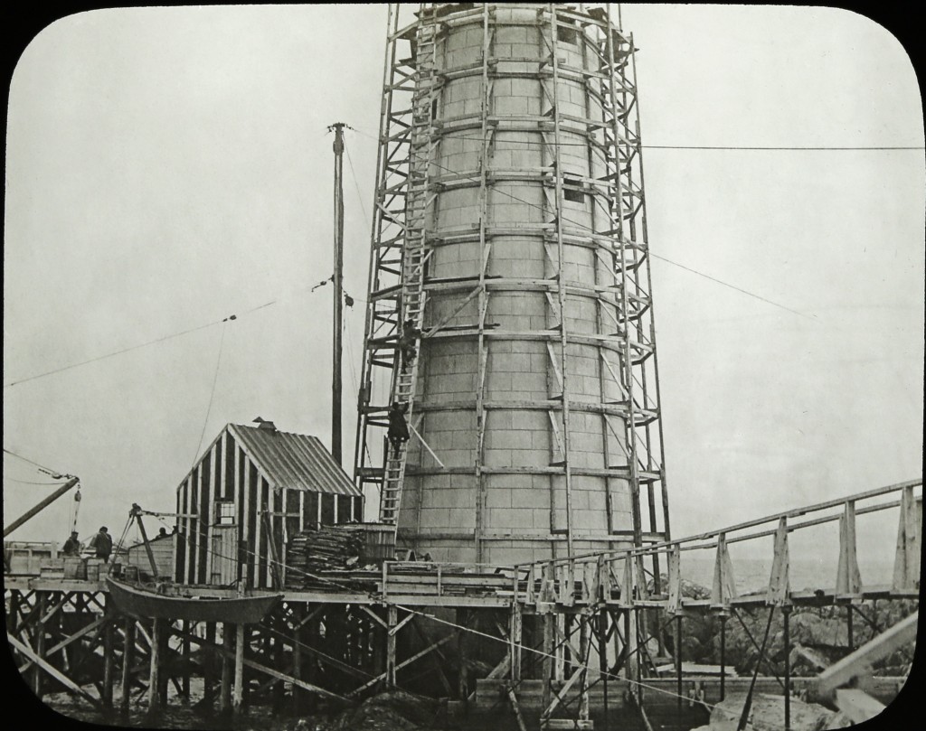 Construction cribwork 1904 - Graves Light Station